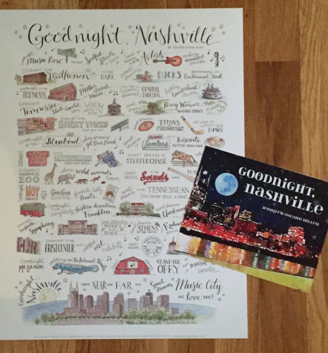 GOODNIGHT, NASHVILLE - Book and Art Print Bundle - Etsy