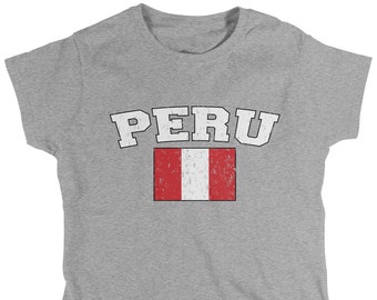 Peru Ladies T-Shirt Republic of Peru Peruvian Pride Lima | Etsy