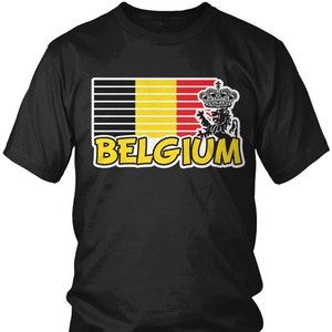 Belgium Country Flag Men's T-shirt Belgian Flag Kingdom - Etsy