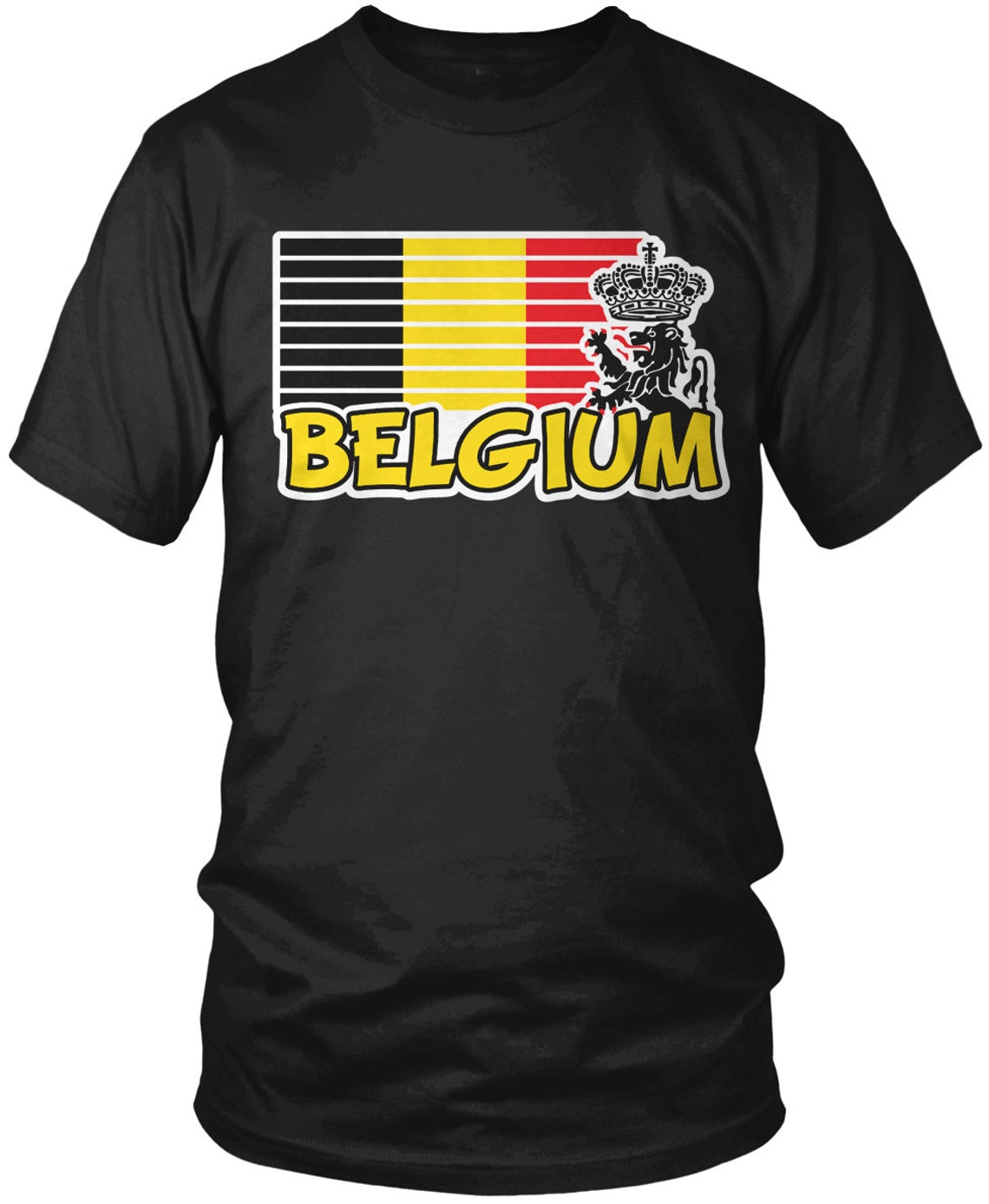 Belgium Country Flag Men's T-shirt Belgian Flag Kingdom - Etsy