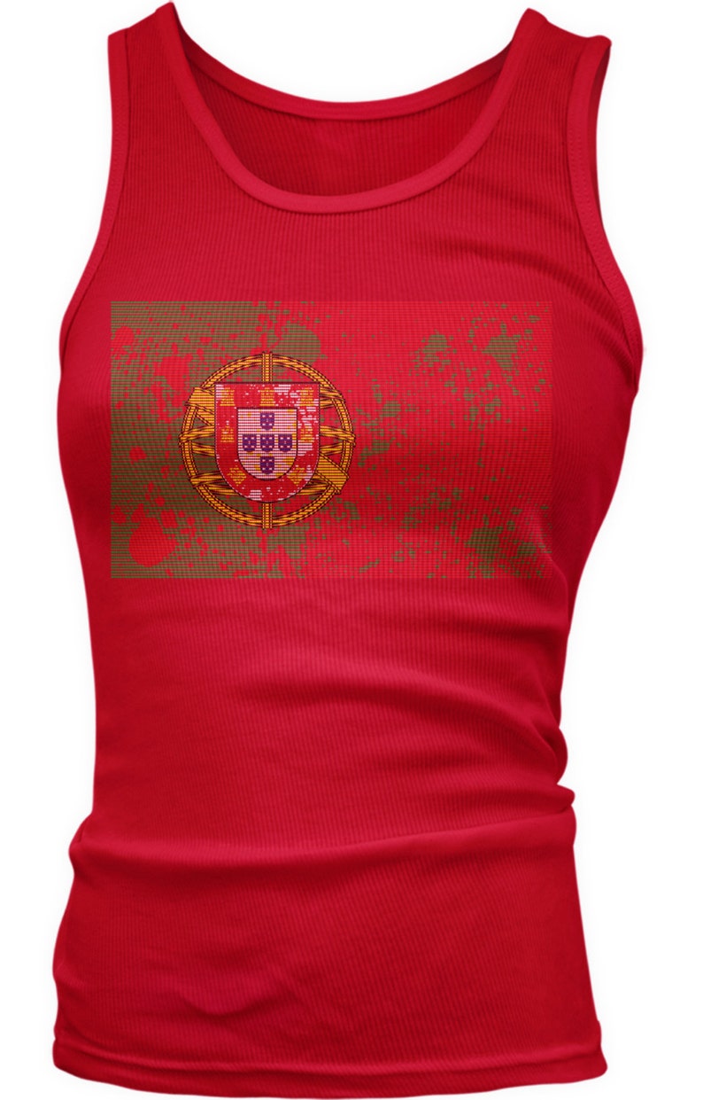 Portugal Paint Splatter Flag Ladies Juniors Tank Top - Etsy