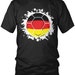 Germany Paint Splatter Flag Soccer Ball Men's T-shirt, German Flag ...