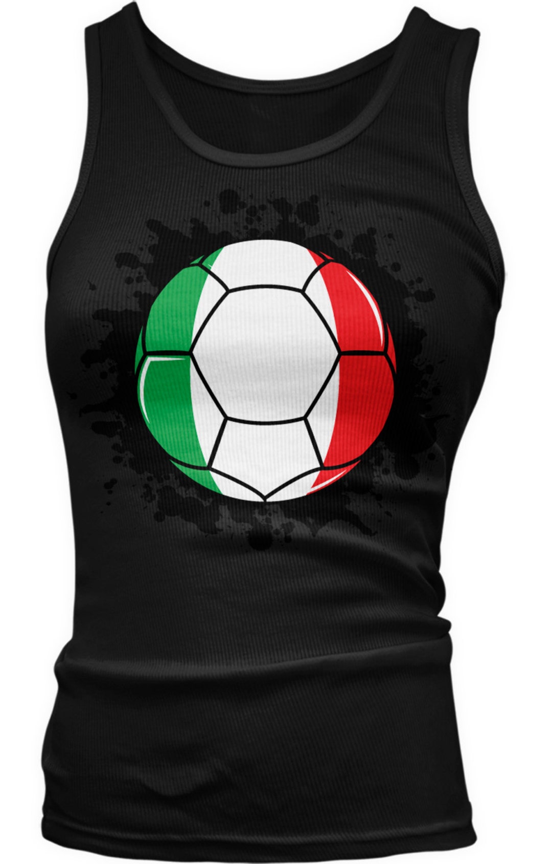 Paint Splatter Italy Country Flag Ladies Juniors Tank Top - Etsy