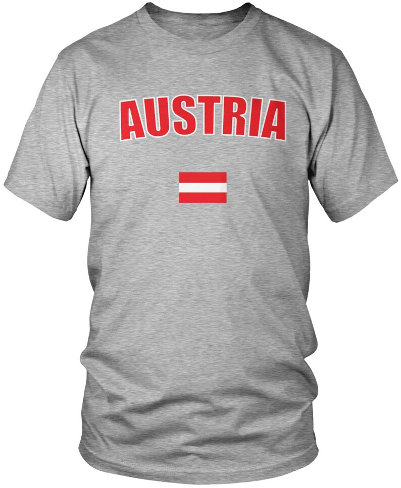 Bold Austria Country Flag Men's T-Shirt Austrian Pride | Etsy