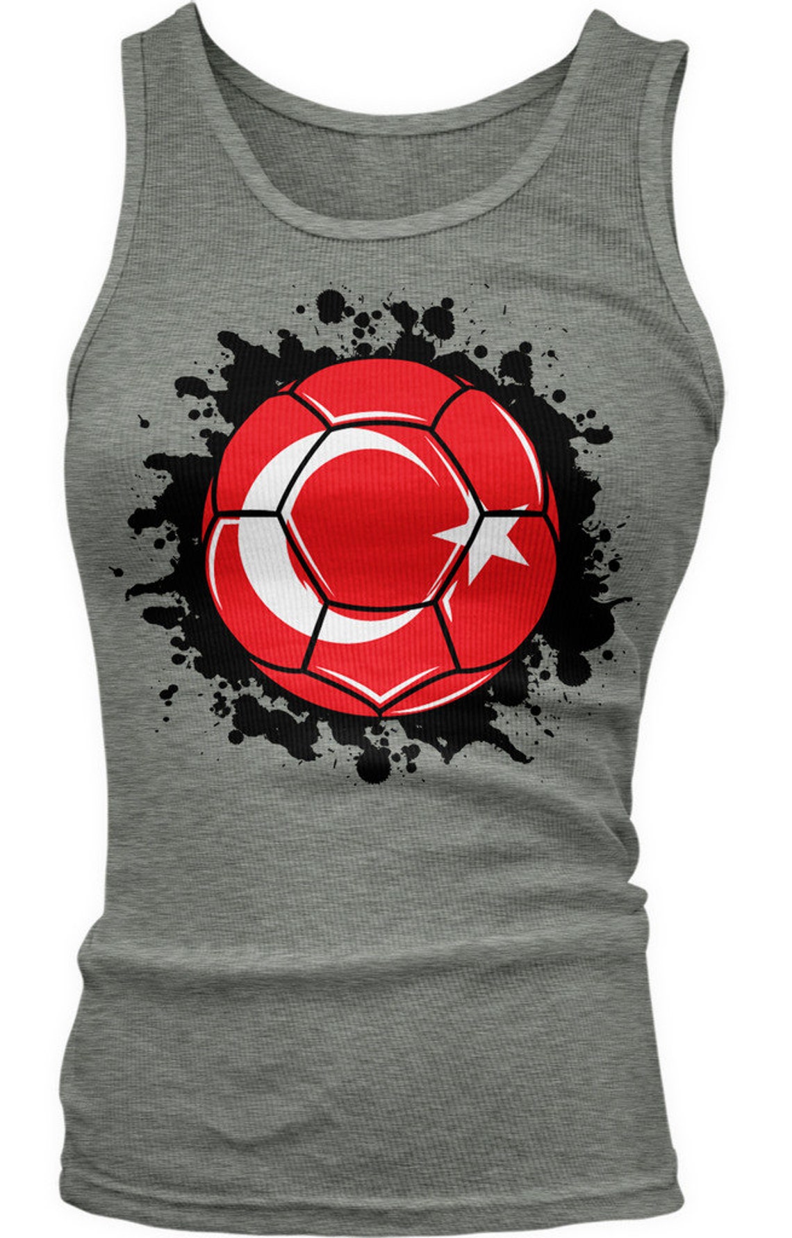 Turkey Paint Splatter Soccer Ball Ladies Juniors Tank Top | Etsy