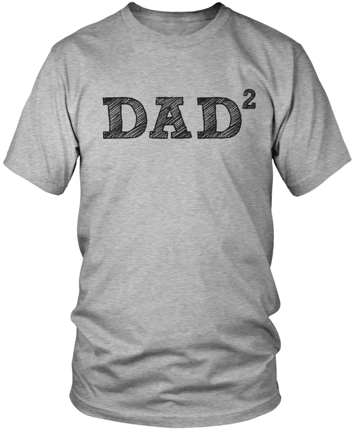 Dad 2 Men's T-shirt Dad Squared Father of 2 Proud Dad | Etsy