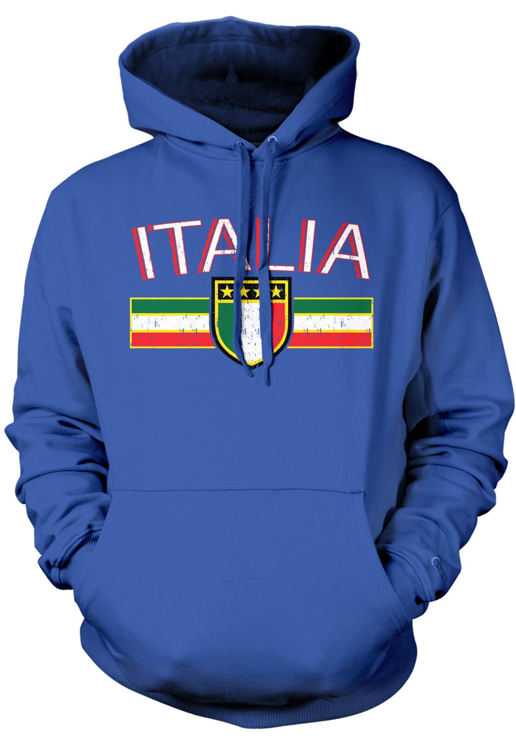 Italian Flag and Shield Adult Hooded Sweatshirt AMD_ITA_01 - Etsy