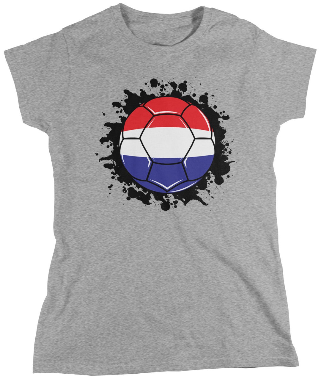 Netherlands Paint Splatter Flag Soccer Ball Ladie's - Etsy