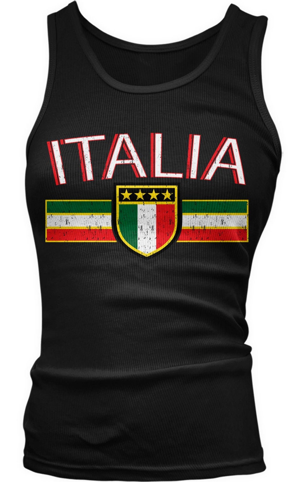 Italian Flag and Shield Junior's Ladies Tank Top AMD_ITA_01 - Etsy