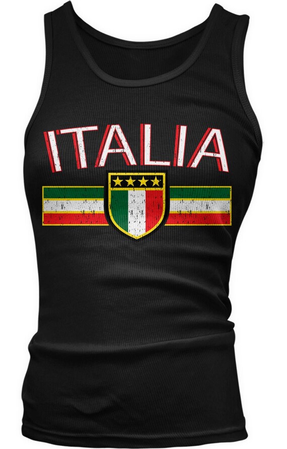 Italian Flag and Shield Junior's Ladies Tank Top | Etsy