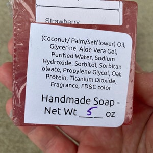 Strawberry, Handmade Bar Soap. Treasure Hunt Soap - Etsy