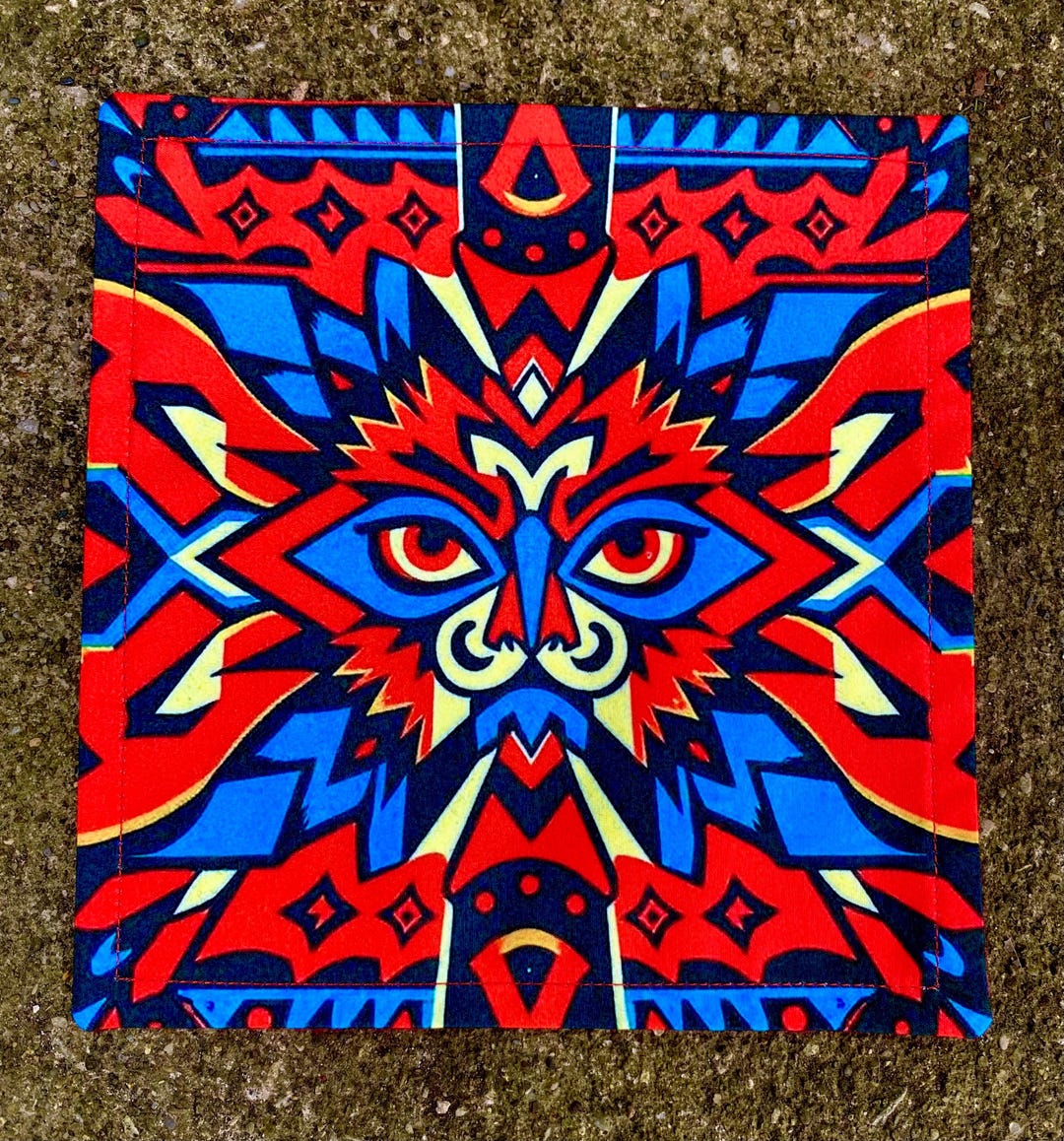 Southwestern Pattern. 8x8 Custom Hank With Red Flannel Backing. EDC ...