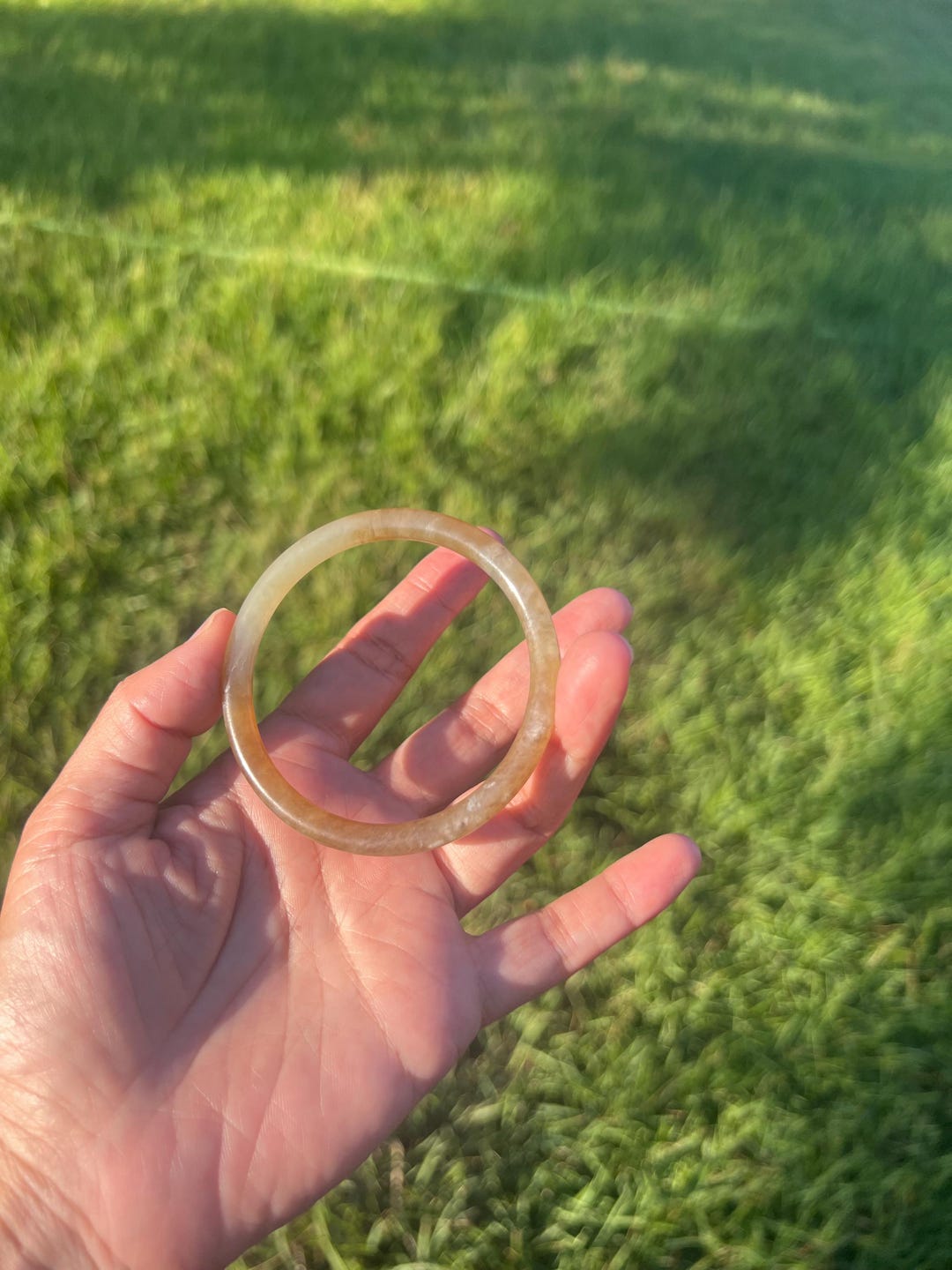 Genuine Golden Yellow Nephrite Jade Bangle Bracelet 55mm A507 - Etsy