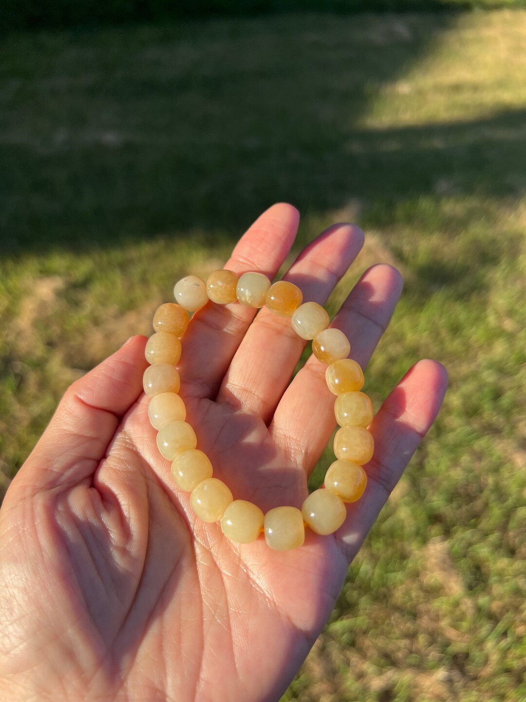 Beautiful Brown Genuine Typical Nephrite Jade 9.5x9mm Bead Bracelet A85 ...