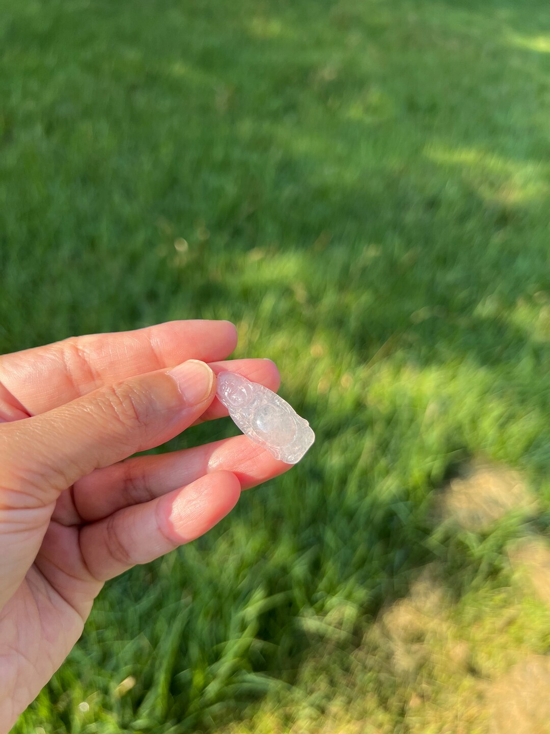 Transparent 18k Solid Gold 100% Natural Grade A Jadeite Jade Pendant ...