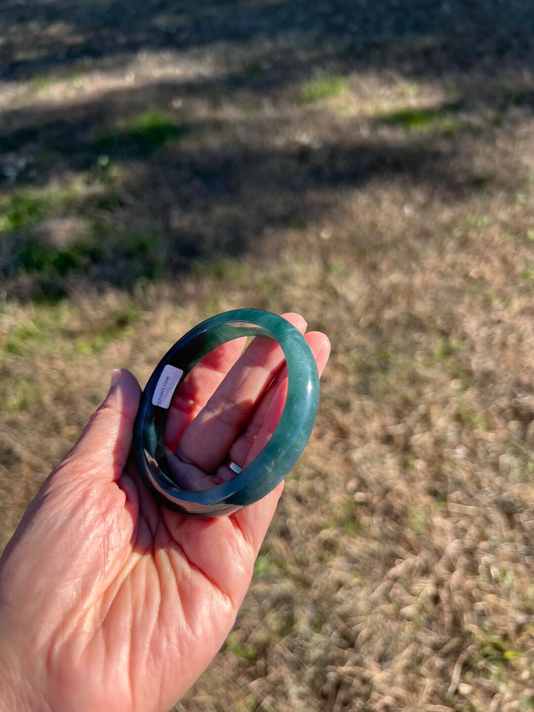 Guatemala Blue Water Jadeite Jade 100% Natural Grade A 59mm Bangle ...