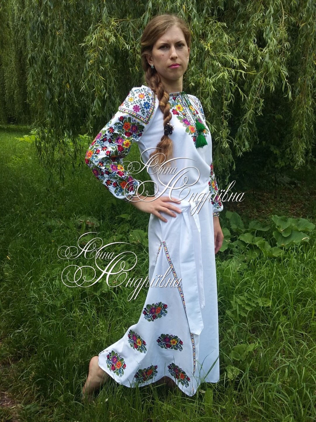 Embroidered Dress Vyshyvanka Dress Ukrainian Embroidery Ethnic Dress ...