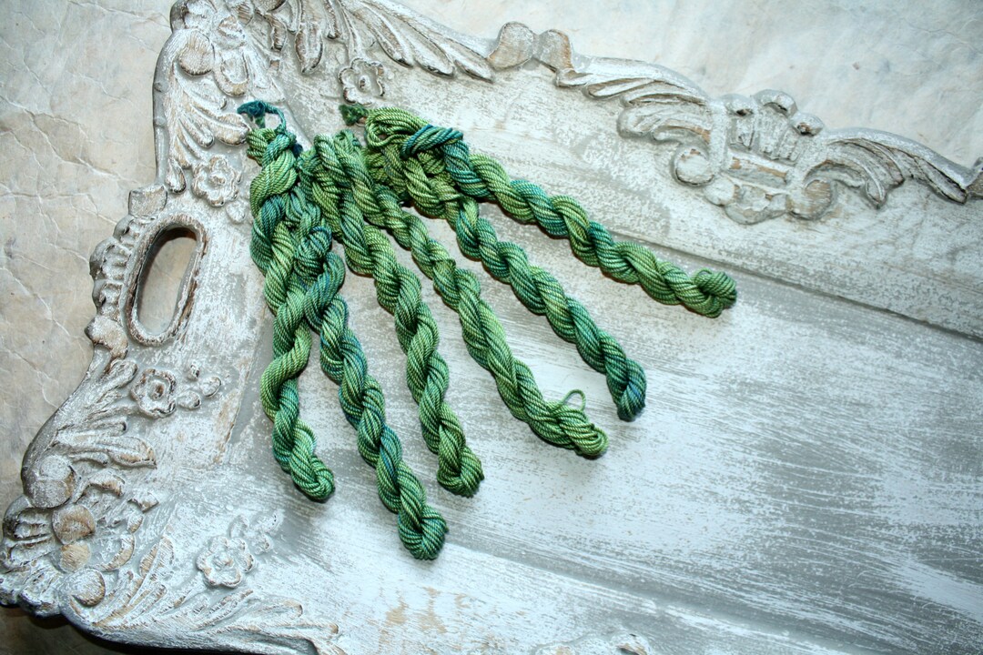 Hand-dyed Silk Thread Series Picnic Silk Pearl Thread for Embroidery - Etsy