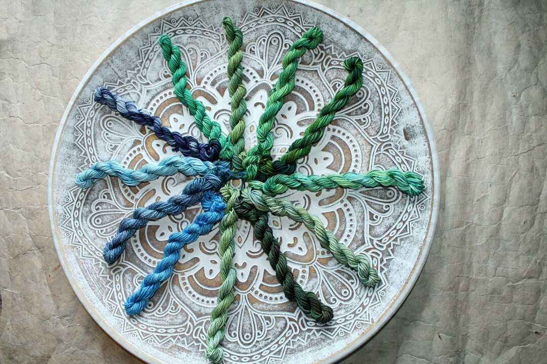 Hand-dyed Silk Thread Silk Pearl Thread for Embroidery - Etsy