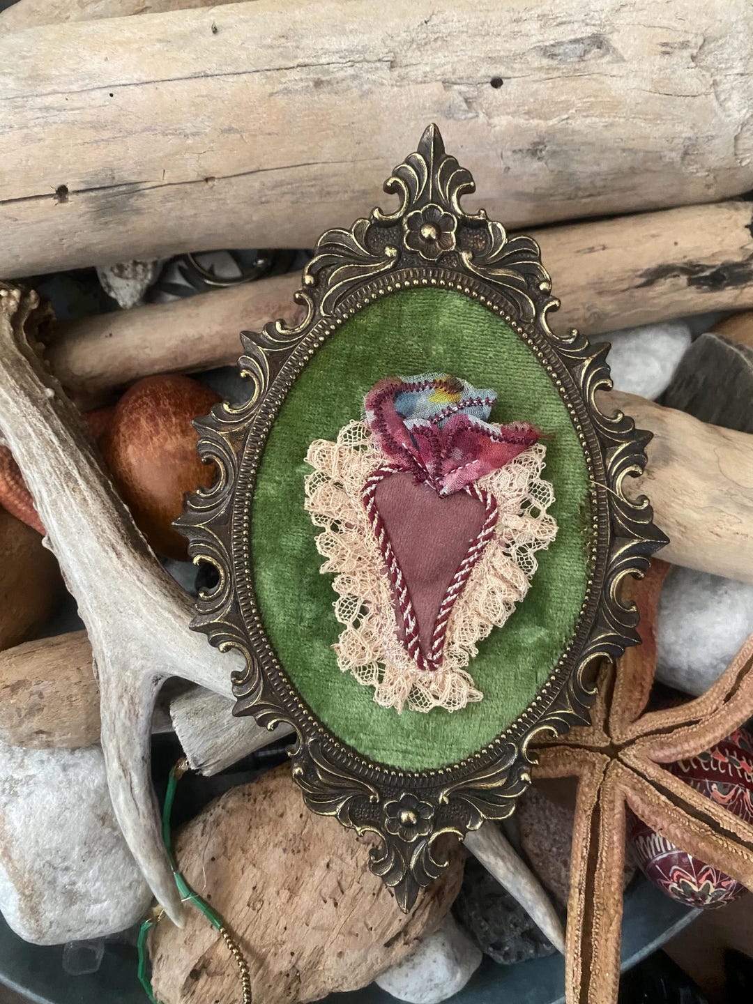 Wall Art, Wall Decor, Home Decor, Signs, Sacred Heart, Ex Voto, Frida ...