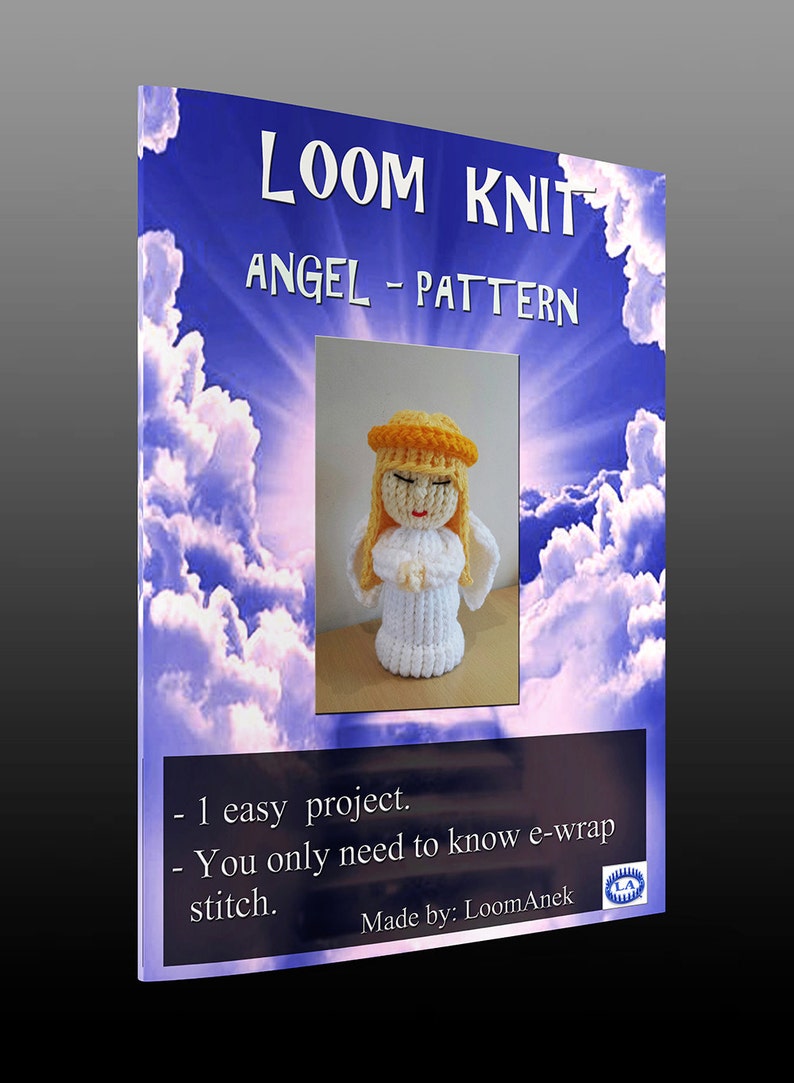Angel Pattern loom Knit Ornament - Etsy