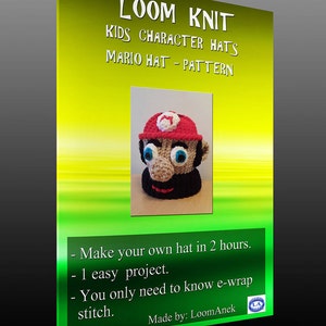 Kids Character Hats Mario Pattern - Etsy