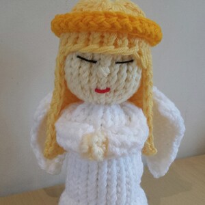 Angel Pattern loom Knit Ornament - Etsy