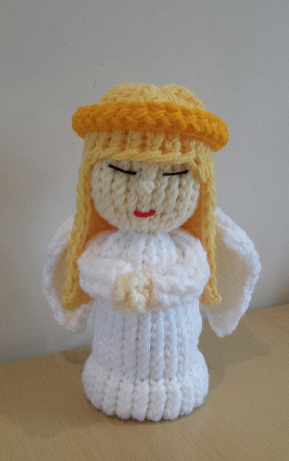 Angel Pattern loom Knit Ornament - Etsy