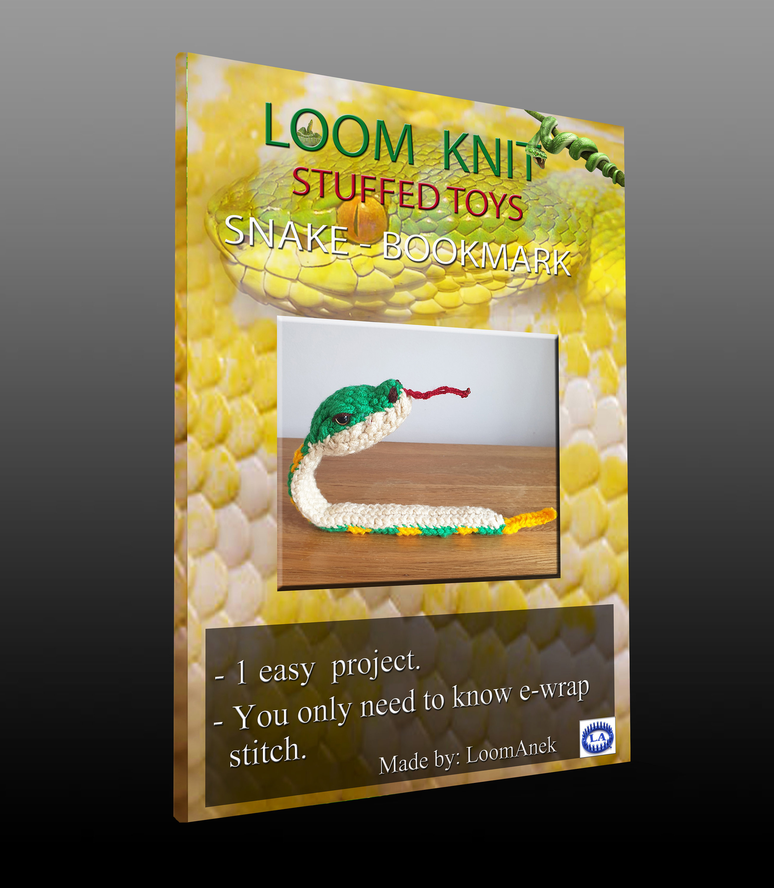 Loom Knit Snake Bookmark Pattern - Etsy