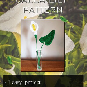 Loom Knit Calla Lily Pattern | Etsy