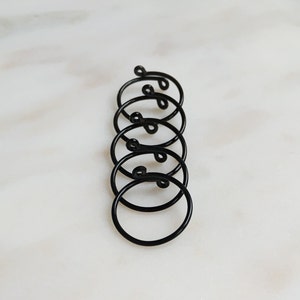 5 Black Midi Rings Black Knuckle Rings Midi Rings Knuckle | Etsy