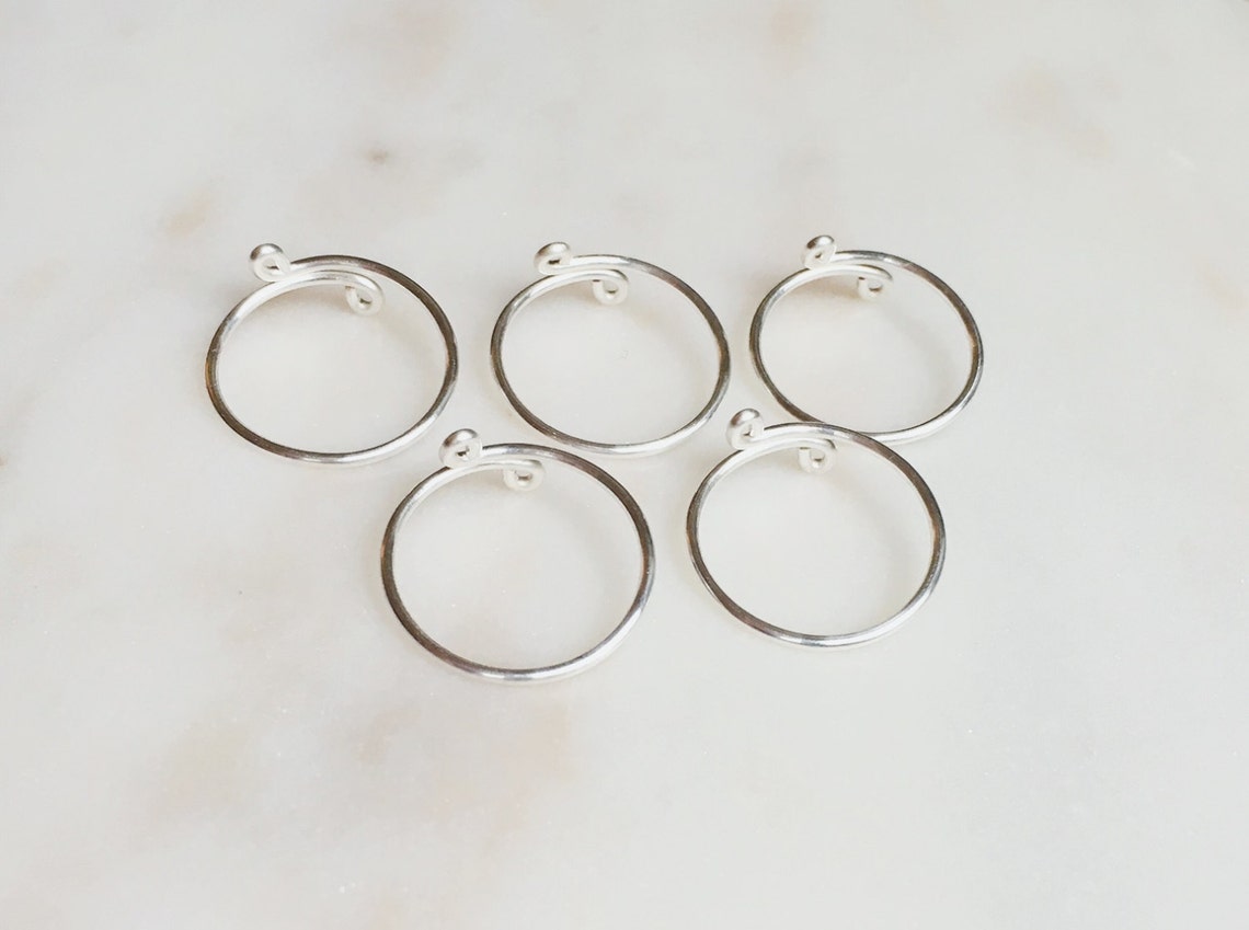 5 Knuckle Silver Rings, Knuckle Rings, Midi Rings, Silver Knuckle Rings ...