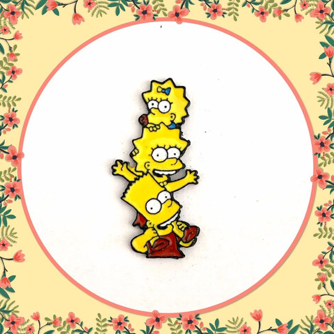 Bart Lisa and Maggie Simpson Shaped Needle Minder. - Etsy