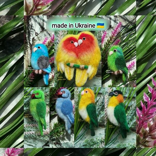 Needle Felted Parrot - Etsy