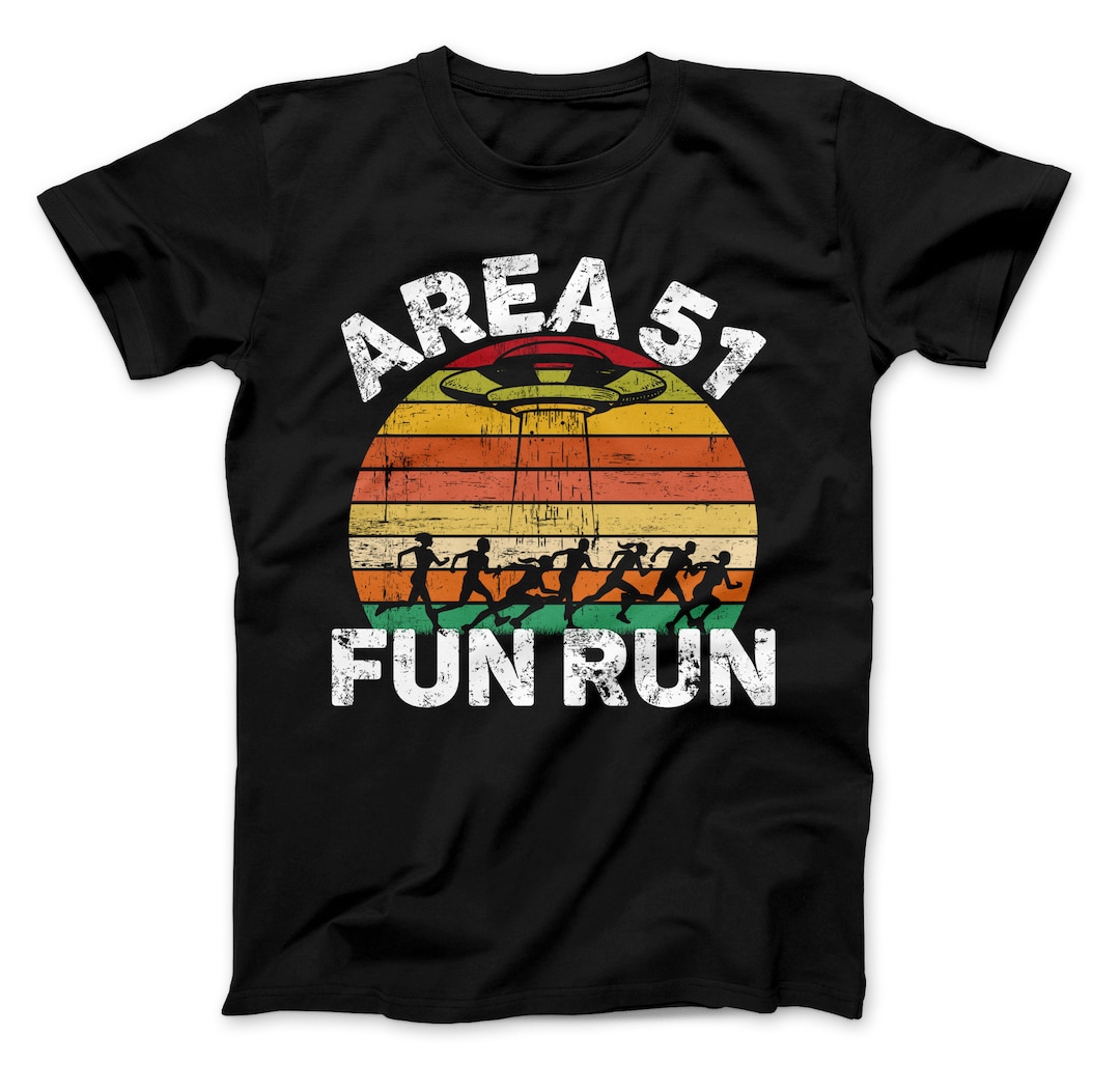 Area 51 T-shirt, Area 51 Fun Run Shirt, UFO, Aliens Shirt, Full Moon ...