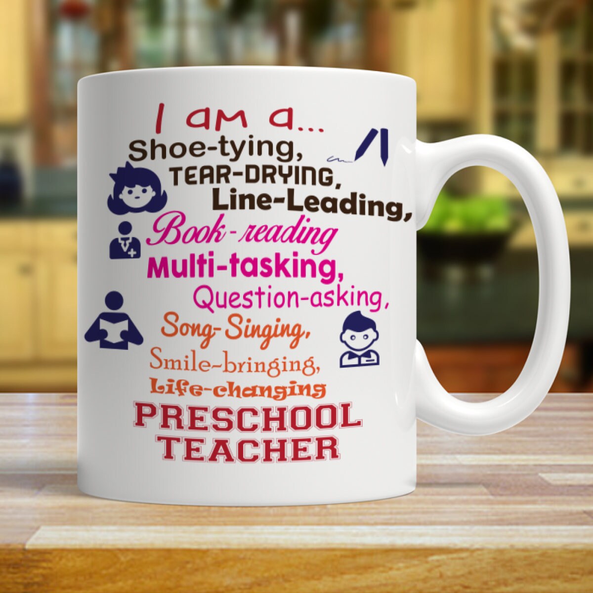 Preschool Teachers Mug Life Changing Preschool Teacher | Etsy