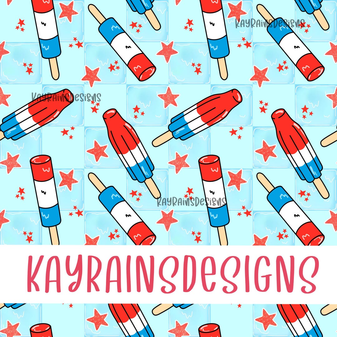 Bomb Pop Seamless File - Digital Download, Seamless Pattern for ...