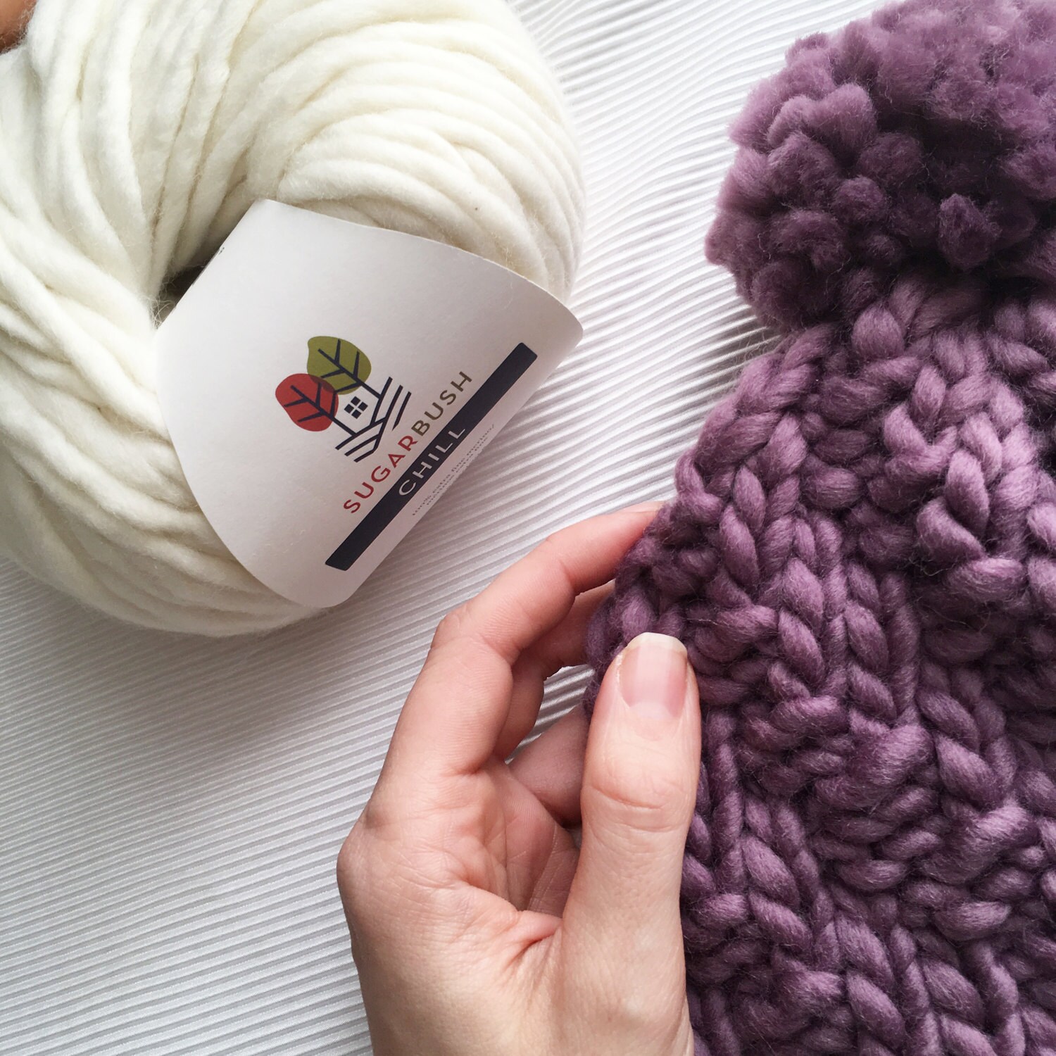 Twist Top Touque PDF Pattern // Chunky // Knit // Pompom | Etsy