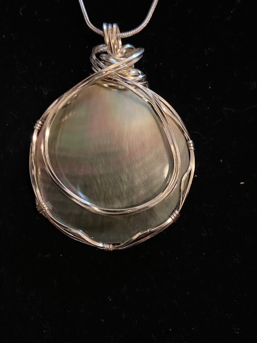 Oyster Shell Tahitian Necklace - Etsy