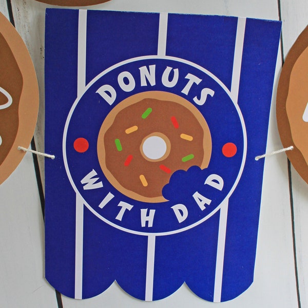 Dad and Donut Sign // Donut Dad Poster - Etsy