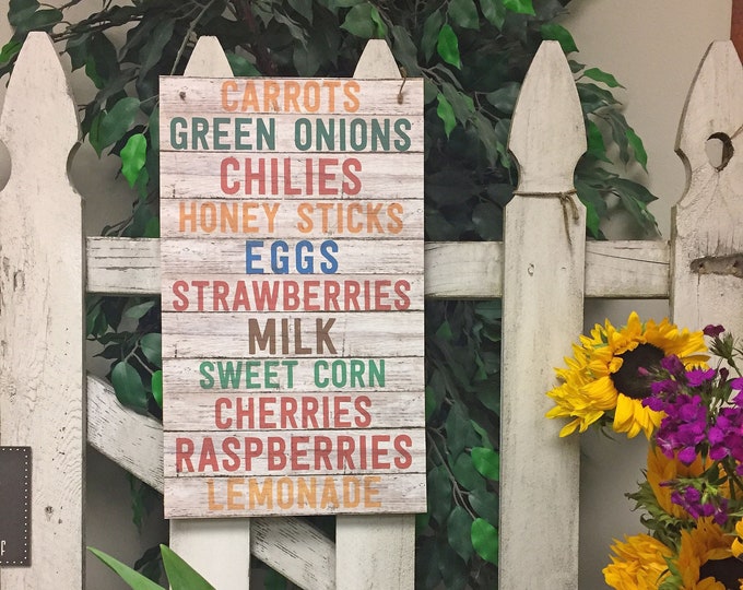 Farmstand Printable Sign // Produce Stand Sign - Etsy