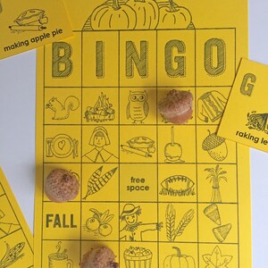 Fall Party Games // Halloween Party Games // Fall Bingo Card ...