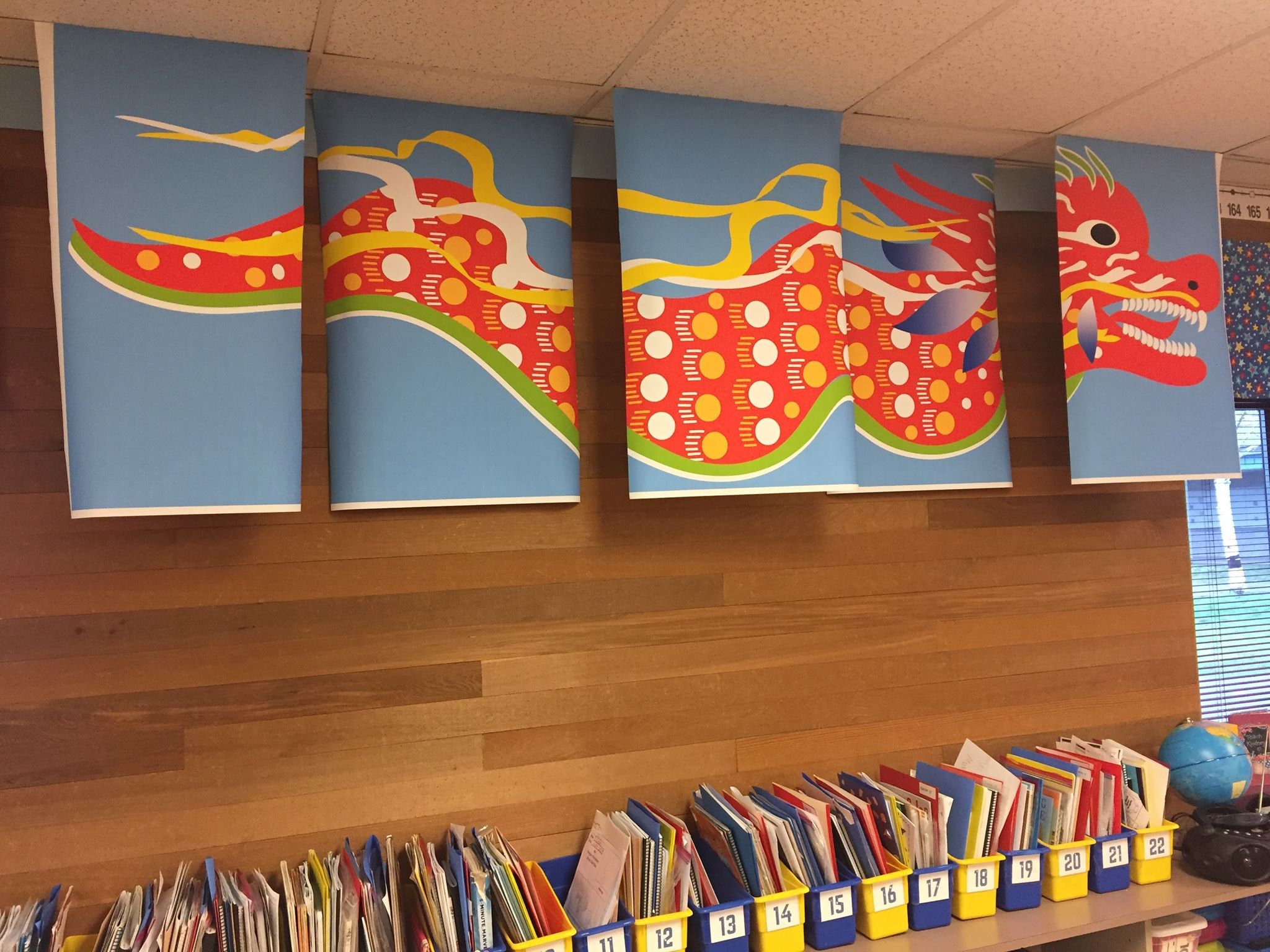 Chinese New Year Dragon Banner // Lunar New Year // Lantern Festival - Etsy