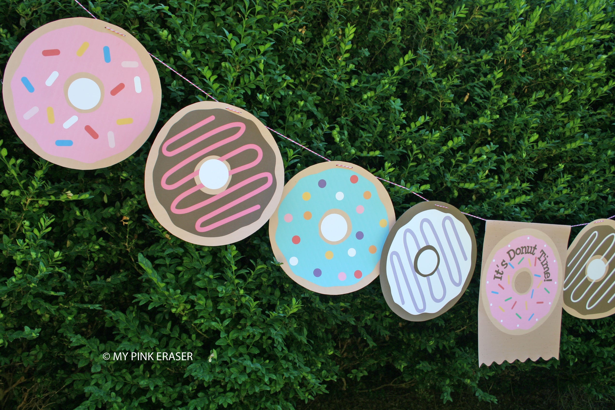 Donut Time Banner // Donut Party Decorations - Etsy