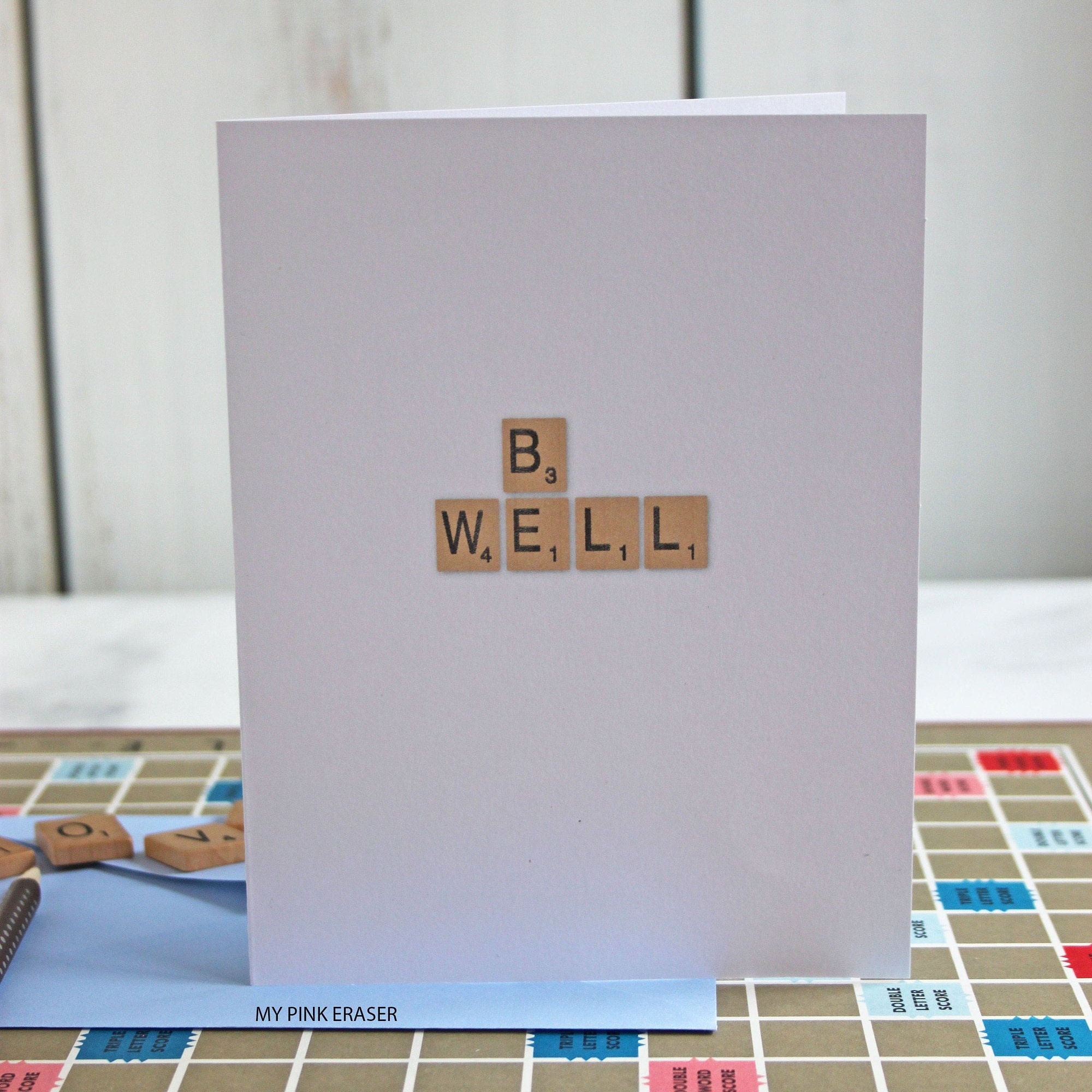 Scrabble Theme Card Set - Etsy