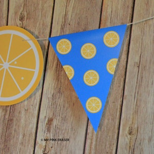 Lemon Banner // Lemon Pennant - Etsy