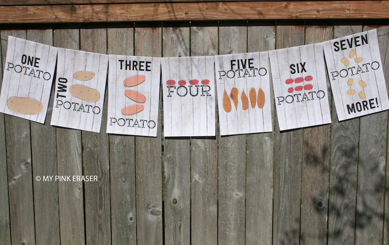 Potato Bar Banner // Baked Potato Bar Banner - Etsy
