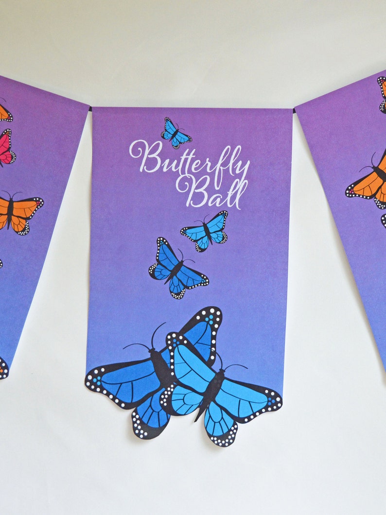Monarch Butterfly Poster // Butterfly Theme Banner // Monarch Butterfly ...