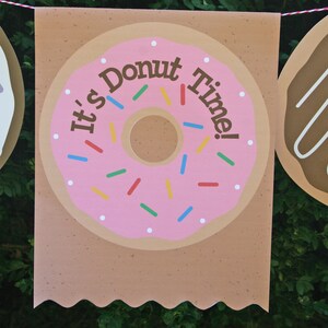 Donut Time Banner // Donut Party Decorations - Etsy