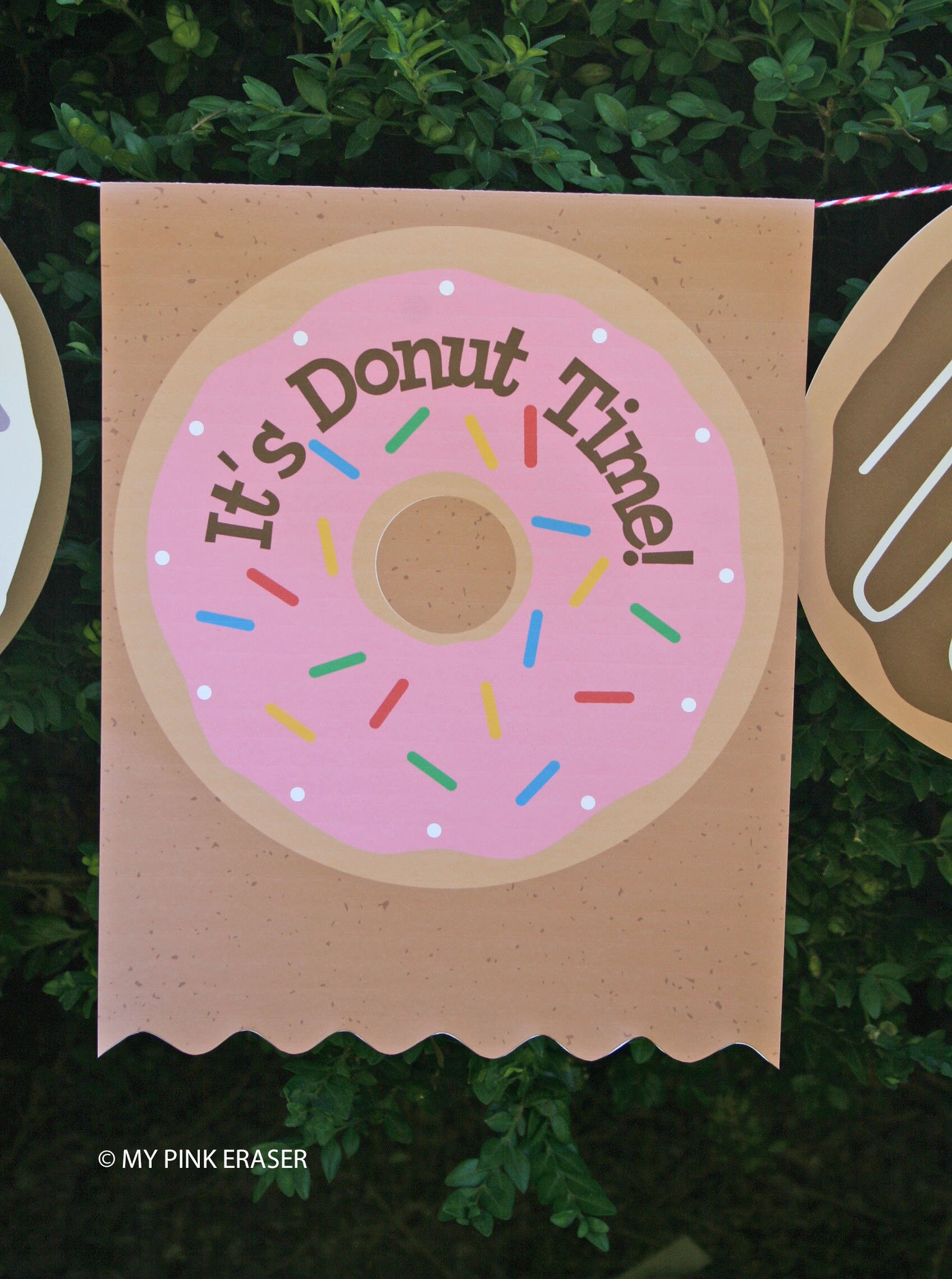 Donut Time Banner // Donut Party Decorations - Etsy